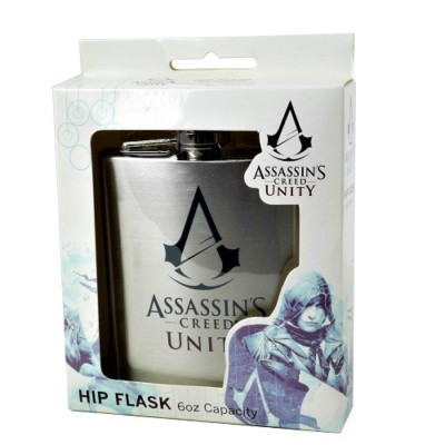 ASSASSINS CREED UNITY HIP FLASK Official Licensed - 6oz Stainless steel ...