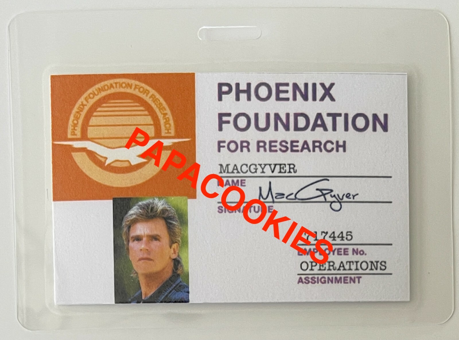 MACGYVER Phoenix Foundation TV Show ID BADGE Cosplay PROP Richard Dean Anderson | eBay