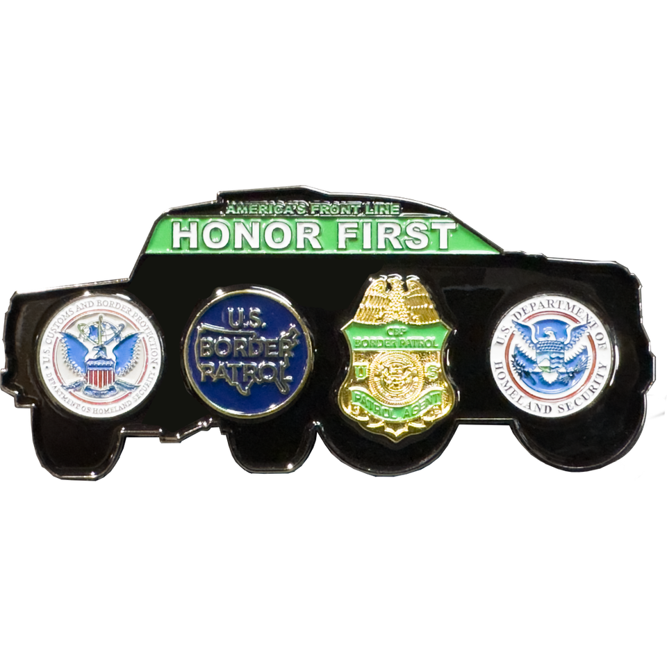BL17-020 CBP Border Patrol Pickup Truck Police Challenge Coin FJB 2024 ...