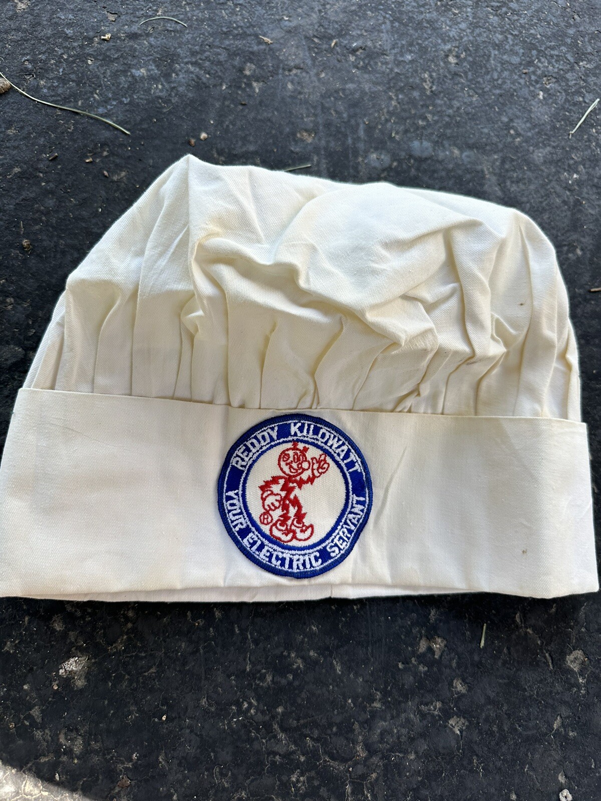 RARE Vintage Workers Hat with Reddy Kilowatt Logo Angelica 7 1/8 | eBay