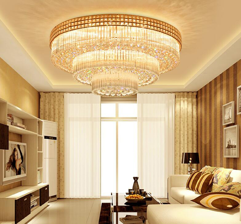 European court style LED crystal ceiling lamps chandeliers Lighting ...