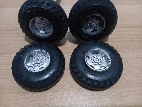Vintage Buddy L Truck Tires(4) 10.00x20 And Axles(2) For Parts | eBay