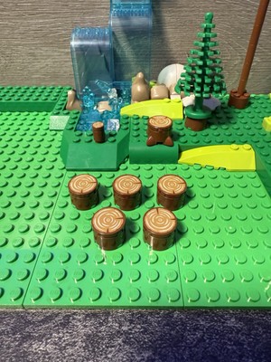 Lego Tree Stump Logs Reddish Brown 2x2 Round With Wood Tile - 5 Pack | eBay
