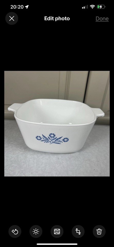 2x Pyrosil Corning Ware Blue Cornflower Casserole Dish 2.5 PT Pint ...