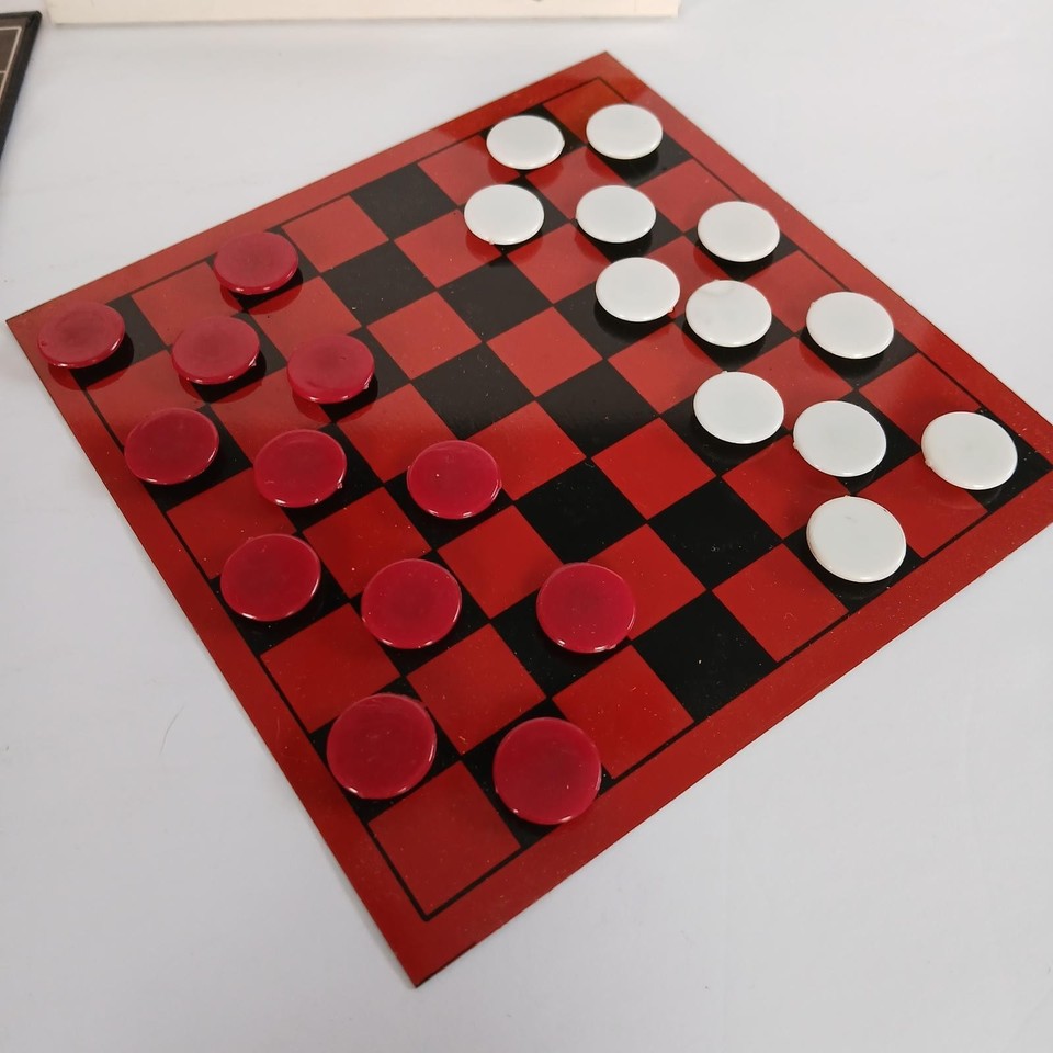 Vintage Magnetic Chess & Checkers Mini Travel Game Sets | eBay