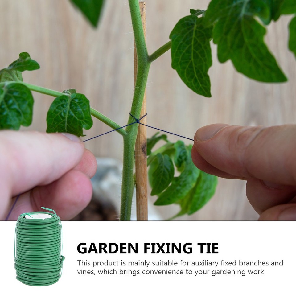 2 Rolls Gardening Binding Tie Flexible Wire Cable Reusable Fastening ...
