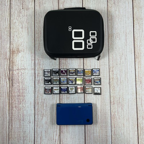 Nintendo DSi XL Handheld Game Console With Charger Case Games Blue ...