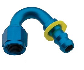 215008 Fragola -8AN Blue Push Lock 150 Degree Bend Race Hose Ends | eBay