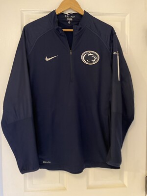 Penn State Nittany Lions Men's Nike 1/4 Zip Performance Pullover Navy ...