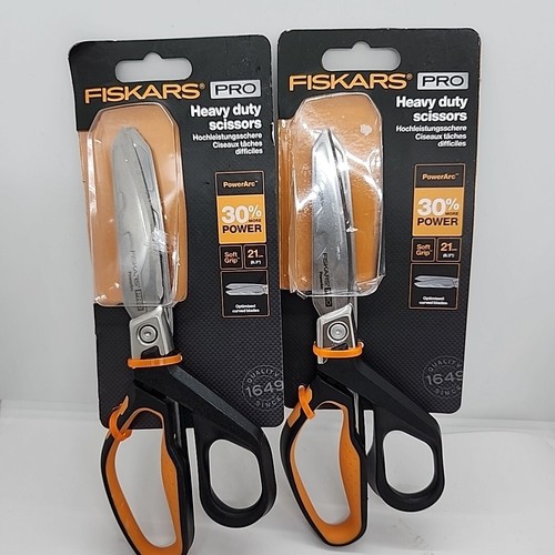 NEW Lot of 2 Fiskars Pro Heavy Duty Scissors 8.3" | eBay