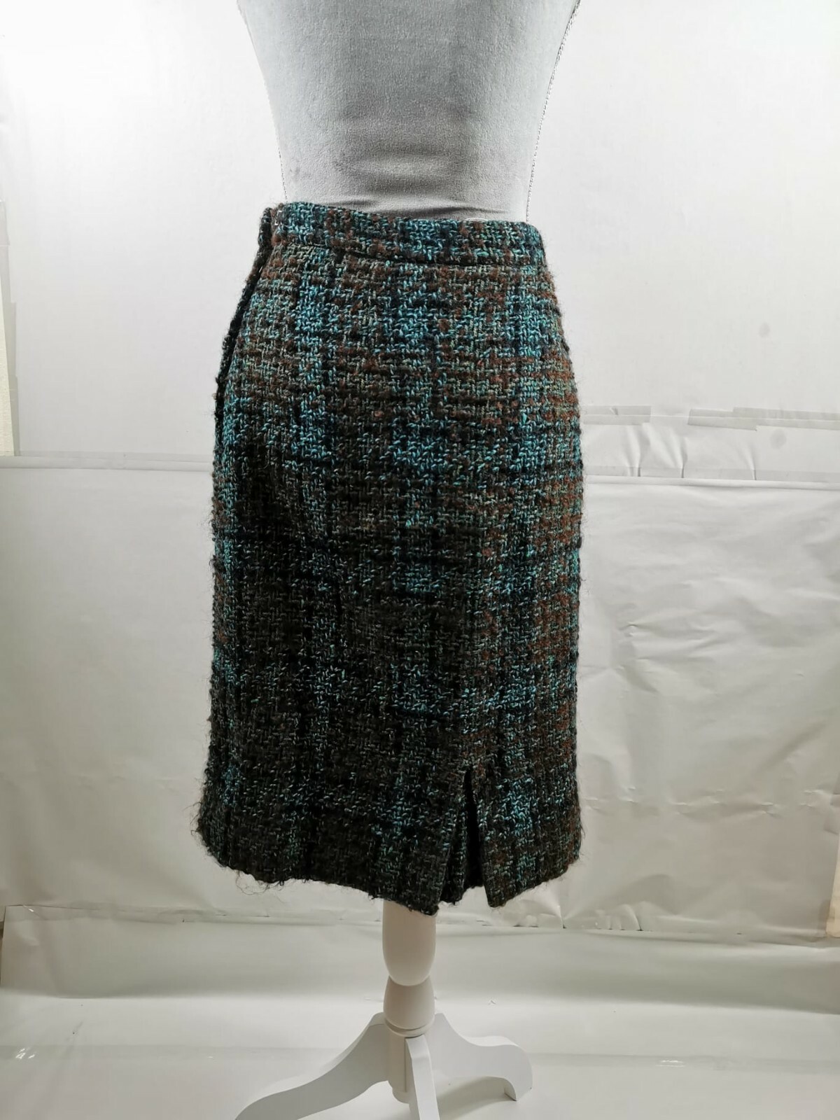Riddella Womens vintage 80's woo thick Skirt Multicol… - Gem