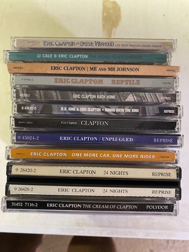 Lot of 12 Different Eric Clapton CD Albums -Pre-Owned but VG condition ...
