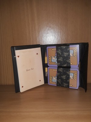 Vintage Faux Leather Playing Card Travel Case | eBay