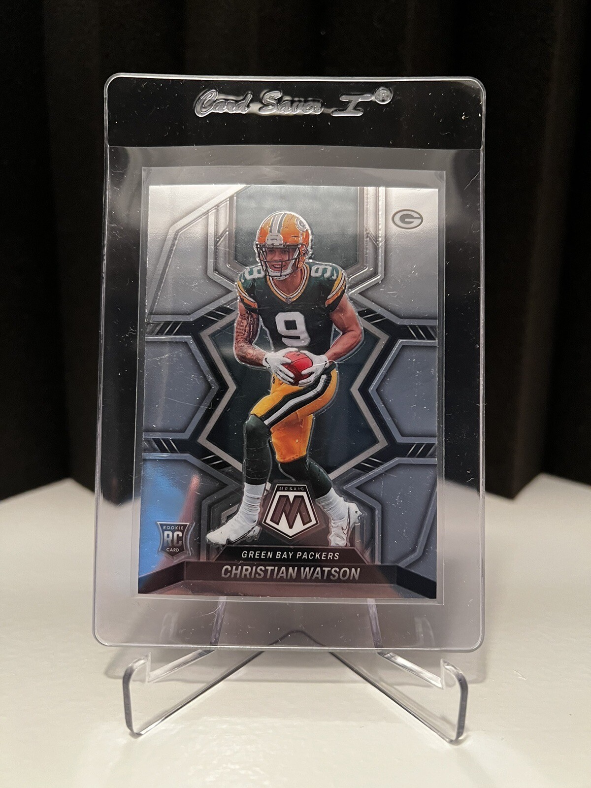 2022 Panini Mosaic Football Christian Watson Base Rookie Card #327 ...