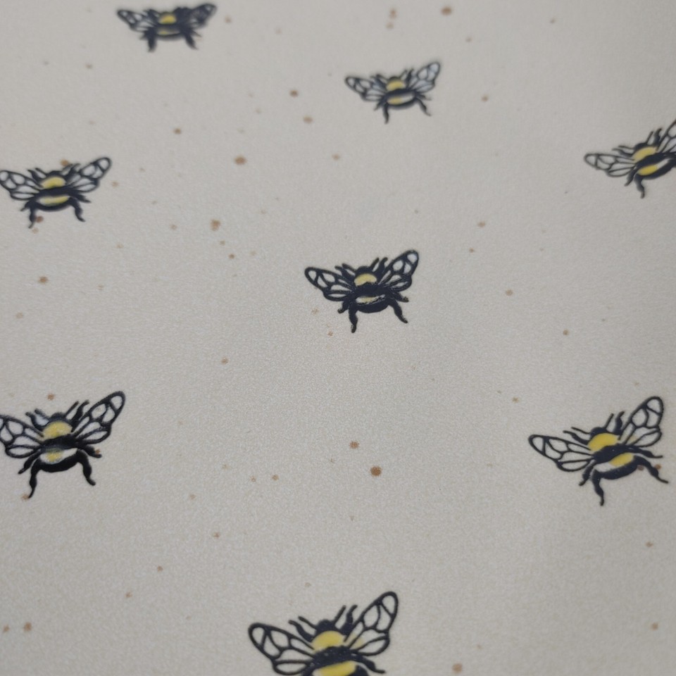 4 Spectrum Designz Barney Bee Repeat Dinner Plates Farmhouse Country ...