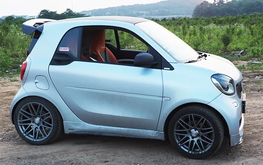 Upgrade B style body kit side skirt side bar fit for Smart Fortwo W453 ...