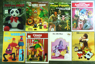 Crochet Animal Toys, Animal Feet Slippers, Finger Puppets, Doll Pattern ...