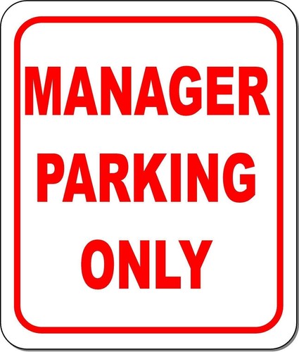 Manager parking only metal outdoor sign long-lasting | eBay