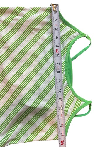 Champion Kelly Green Striped Racerback Spaghetti Strap Athletic Tank ...