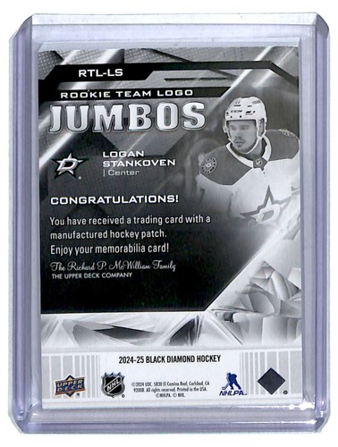 2024-25 Rookie Team Logo Jumbo Patch Logan Stankoven RC (PasMic) | eBay