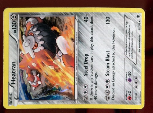 POKEMON XY4 (Phantom Forces) HOLO N° 63/119 HEATRAN 130 HP Attack 130 ...
