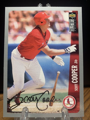 1996 (CARDINALS) Collector's Choice Silver Signature #286 Scott Cooper ...