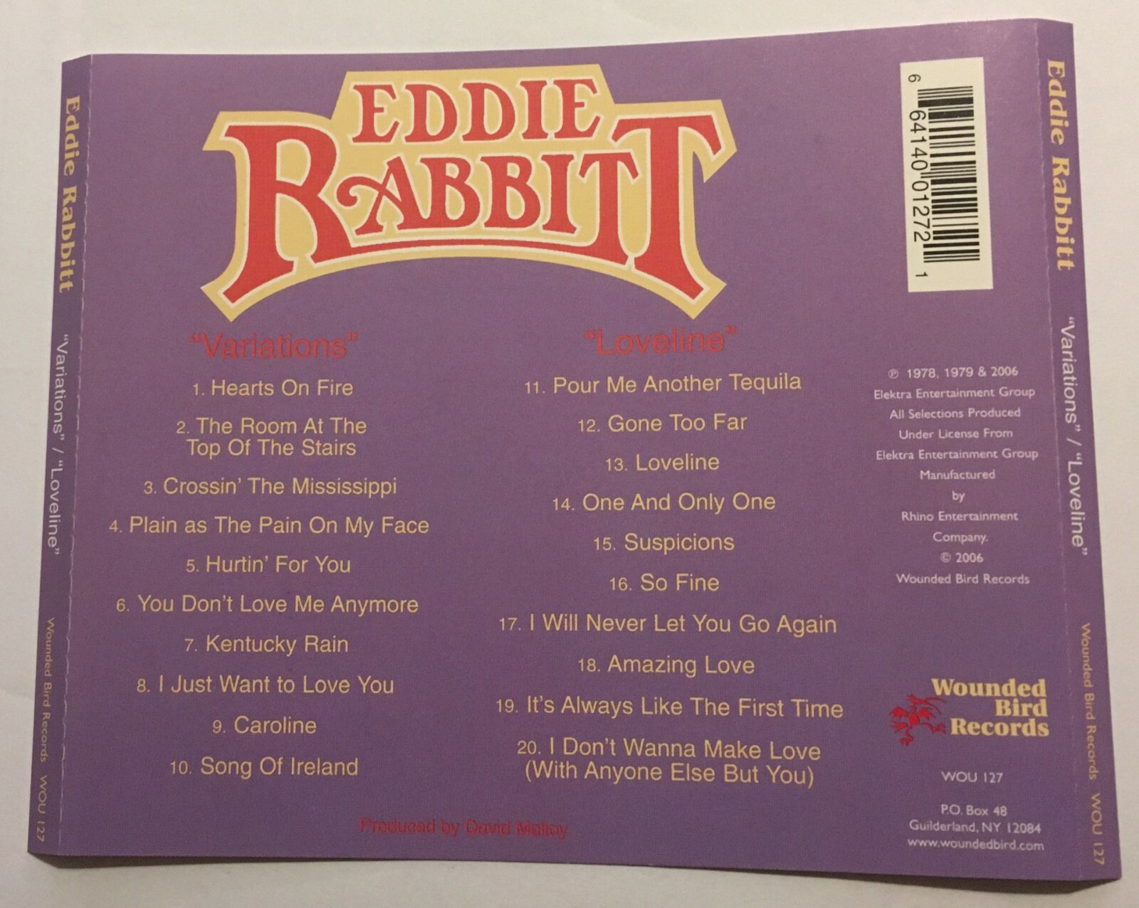Variations/Loveline by Eddie Rabbitt (CD, 2006) for sale online | eBay