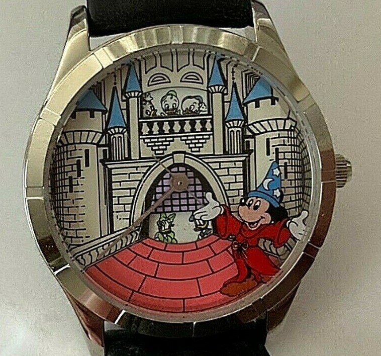 Disney SORCERER MICKEY Animated WATCH Walt Disney World 25th ...