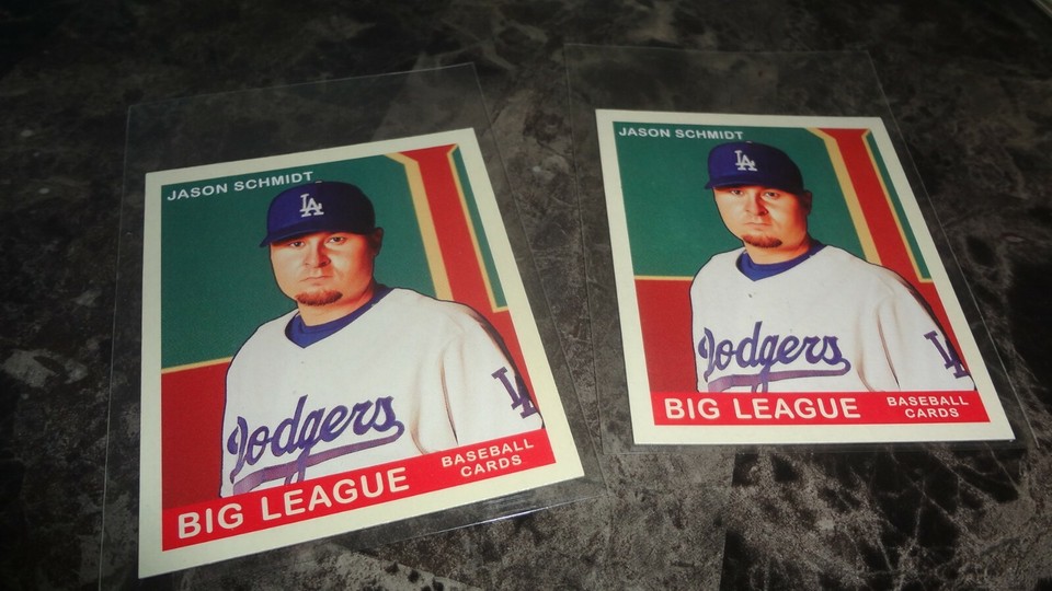 LOT OF 2 MINI 2007 U.D. GOUDEY # 53 JASON SCHMIDT BASEBALL CARD | eBay