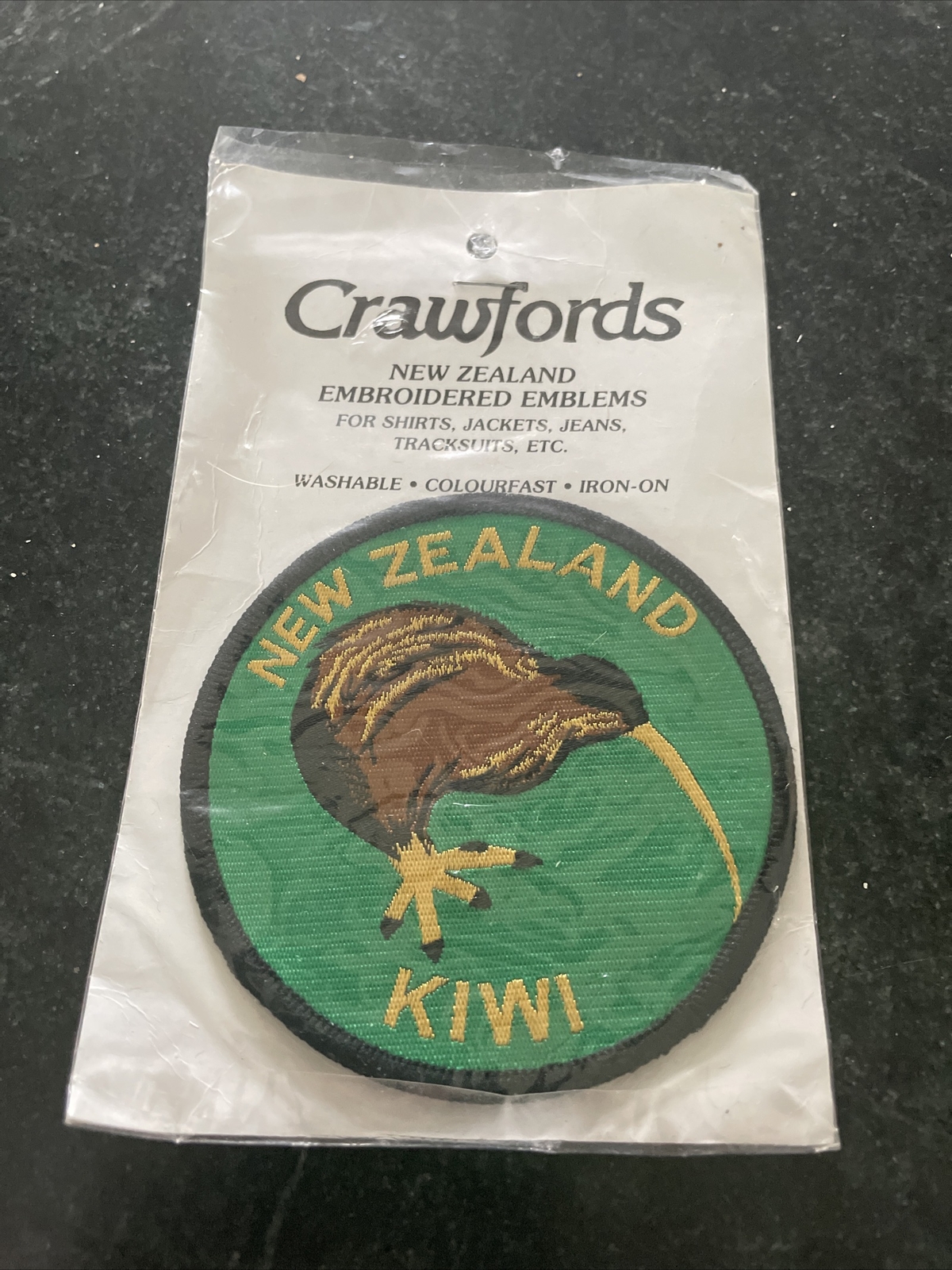 New Zealand Kiwi Patch Iron On Rare 3” Vtg Trucker Hat 80s Bird Woven ...