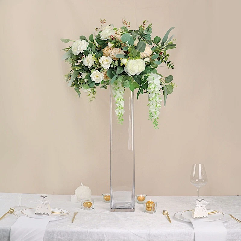 Square Glass Flower Vases