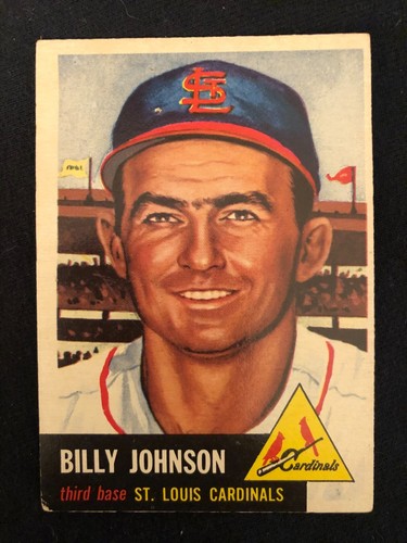 1953 Topps Baseball Card Billy Johnson #21 BV $50 EX Range CF | eBay