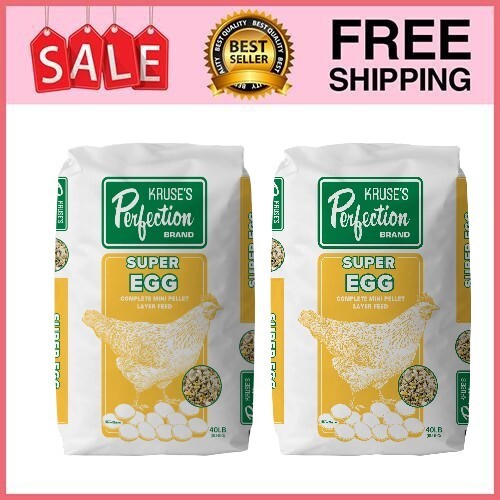 2P Kruse's Perfection Brand Super Egg Poultry Feed, 40 lb | eBay