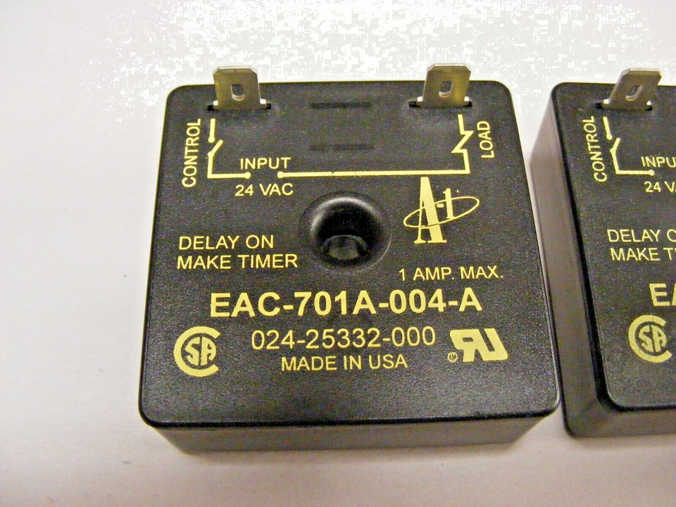 (3) EAC-701A-004-A Delay On Make Timer Relay 1 Amp 24 VAC NOS | eBay