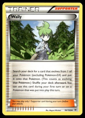 Wally 94/108 Pokemon Card Roaring Skies Uncommon Trainer Near Mint T8 ...