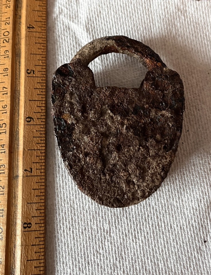 Large Iron Padlock Relic - Dragoons - dug at Fort Inge Texas pre-Civil ...