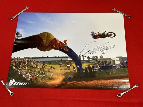 LG RYAN VILLOPOTO SIGNED 2007 MXON THOR DLR POSTER VINTAGE MOTOCROSS ...