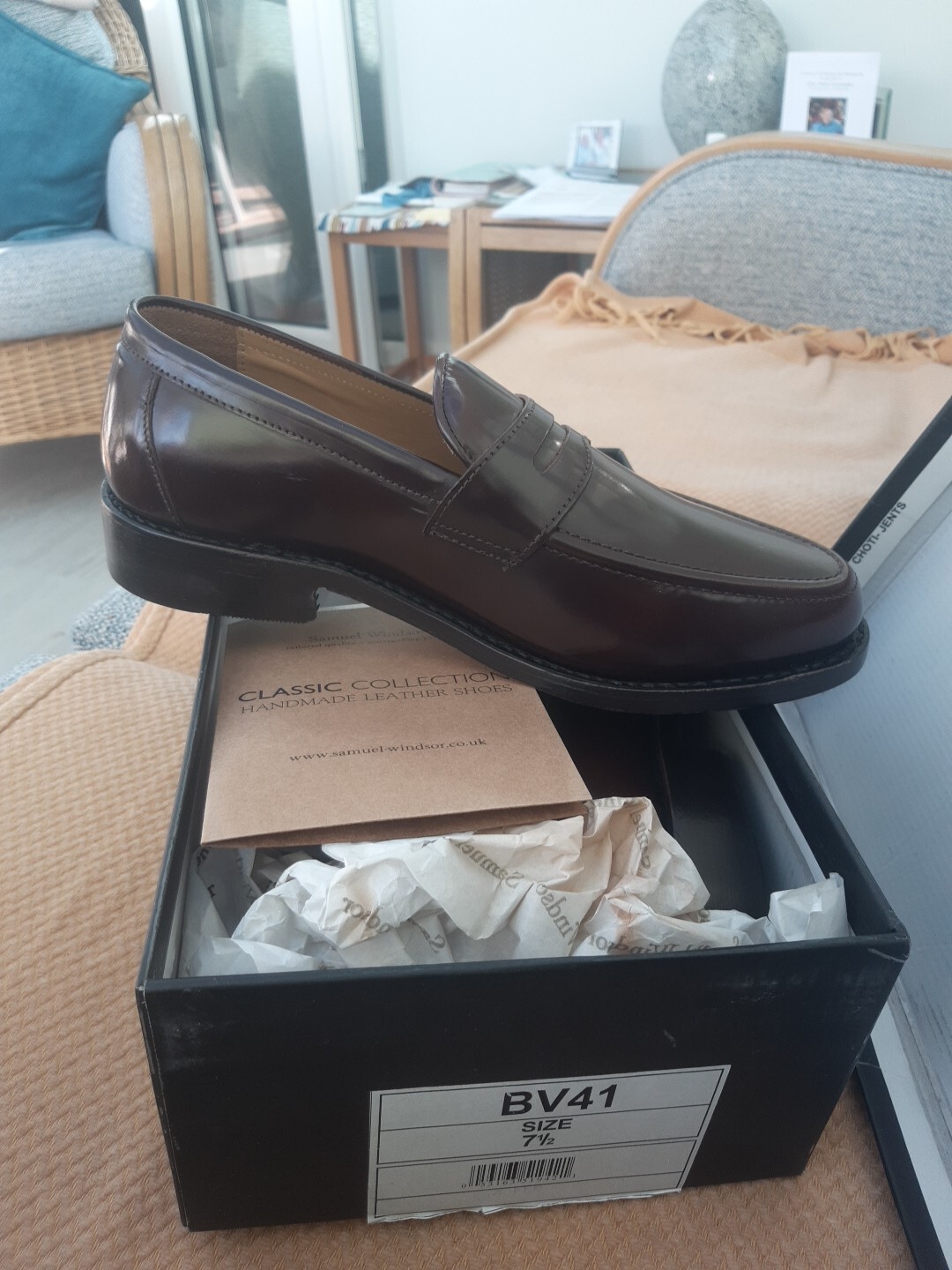BNIB SAMUEL WINDSOR CLASSIC COLLECTION LEATHER SLIP-ONS SIZE 7.5 | eBay UK