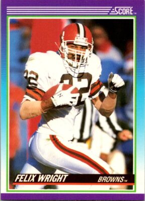 1990 Score Football 122 Felix Wright | eBay