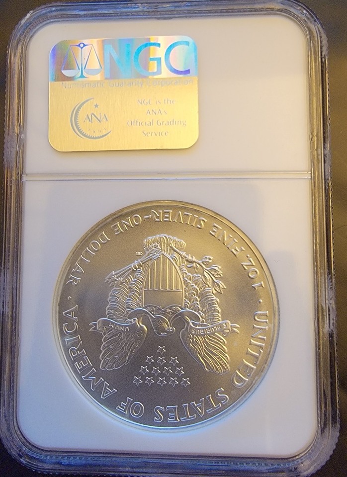 2004 American Eagle NGC MS69 Brown Label s Rare-0.999 Silver 1 Oz Ounce ...