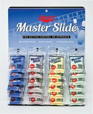 Master Slide Bowling Powder 24 Bag Display Card - Great For Fingers and ...