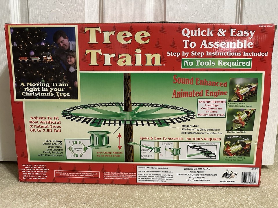 Holiday Living Santa’s Tree Train on 36" Train Track Set New | eBay