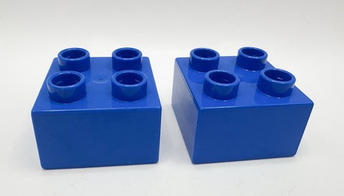 Lego Duplo Square Block Blue - 2 Pieces | eBay