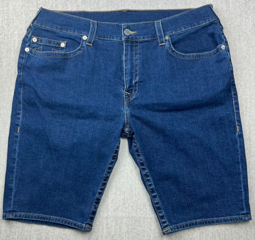 True Religion Shorts Ricky Mens Size 42 Blue Denim | eBay