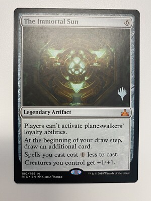 1x The Immortal Sun *PROMO* MTG RIX MT/NM Rivals Ixalan Pack Fresh ...