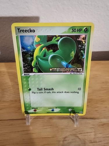 Pokémon Treecko EX Emerald Lightly Played 70/106 Reverse Holo Stamped ...