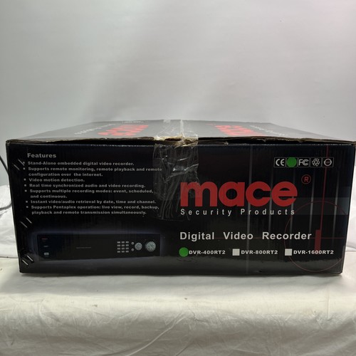 MACE Security Products - DVR, Model DVR-400RT2, Black ~ NEW See ...