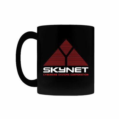 Terminator Inspired SKYNET Coffee Mug, 11oz/15oz, Black Red White Retro ...
