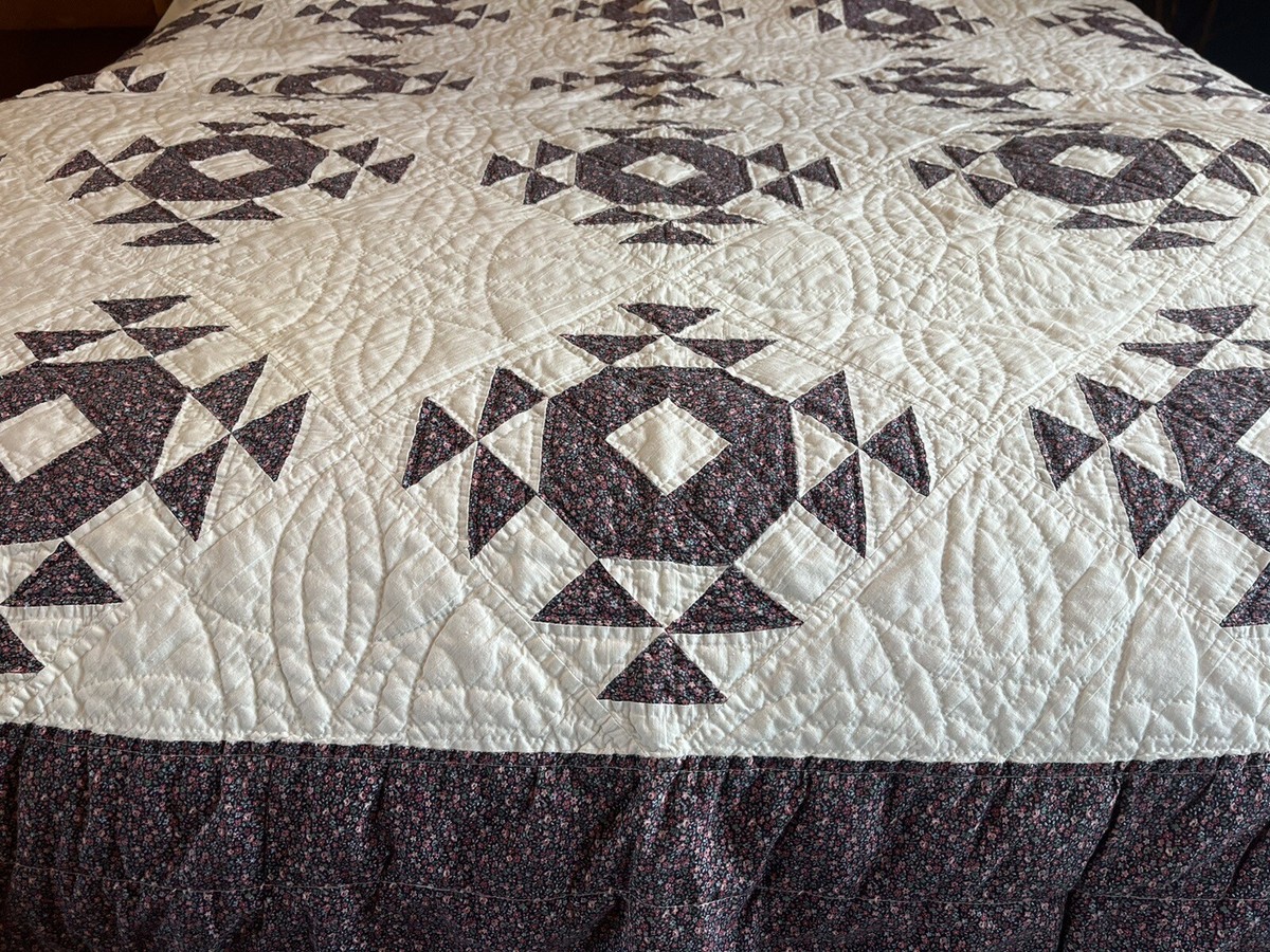 Crown Of Thorns Quilt Pattern 19th C Indigo And White Crown Of Thorns