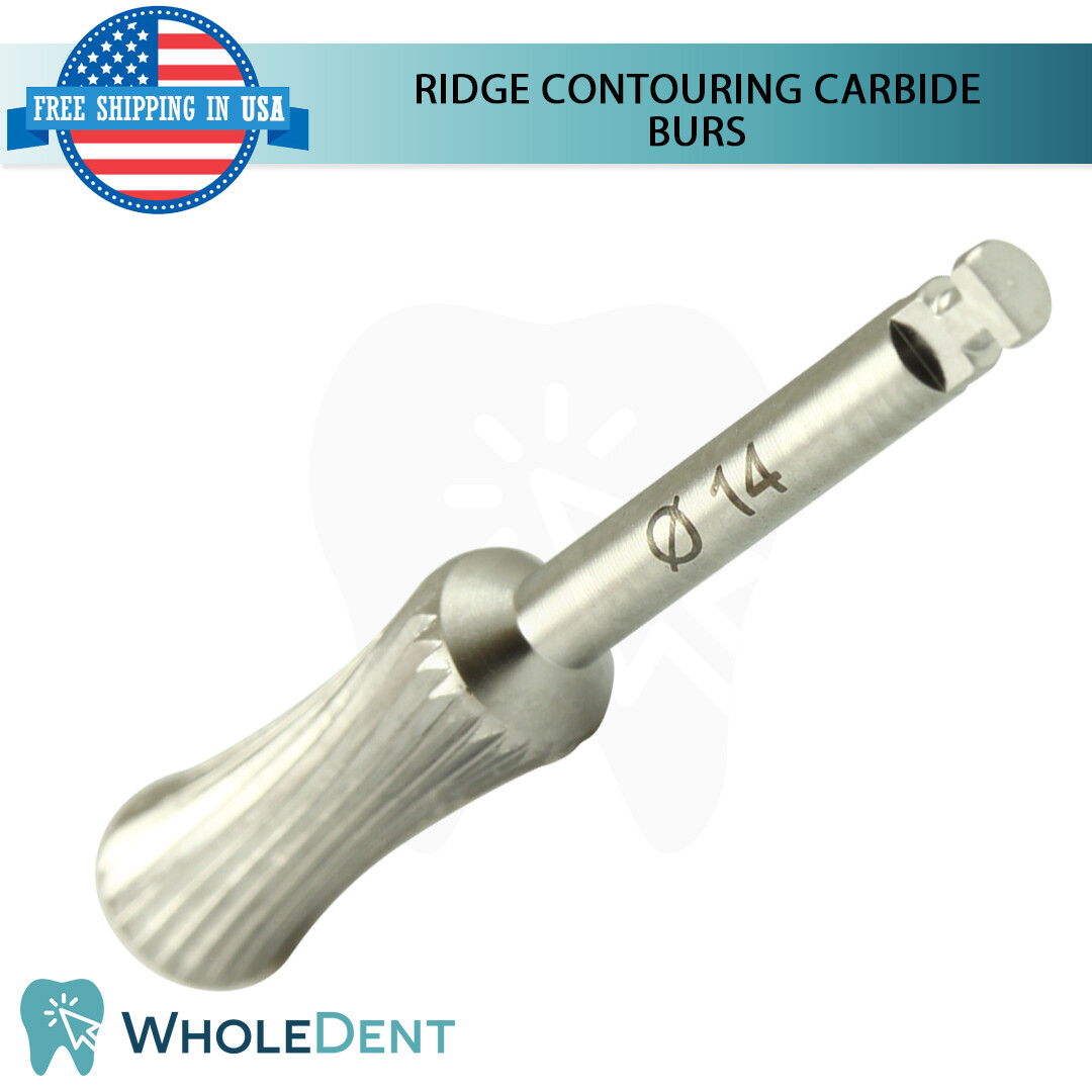 Ridge Contouring Hourglass Burs Carbide Contour Bur Dental Handpiece ...